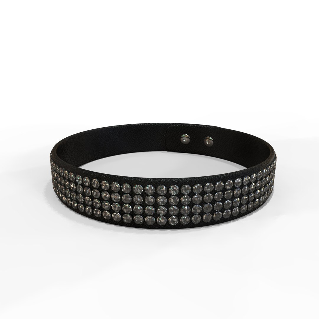 diamonds leather 3d obj