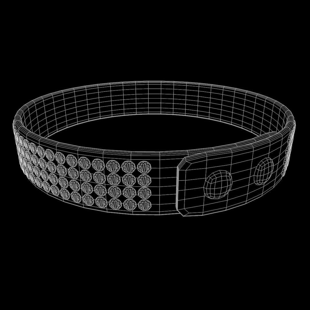diamonds leather 3d obj