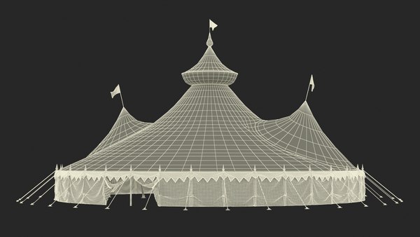 modelo 3d Carpa de circo redonda grande - TurboSquid 2248558