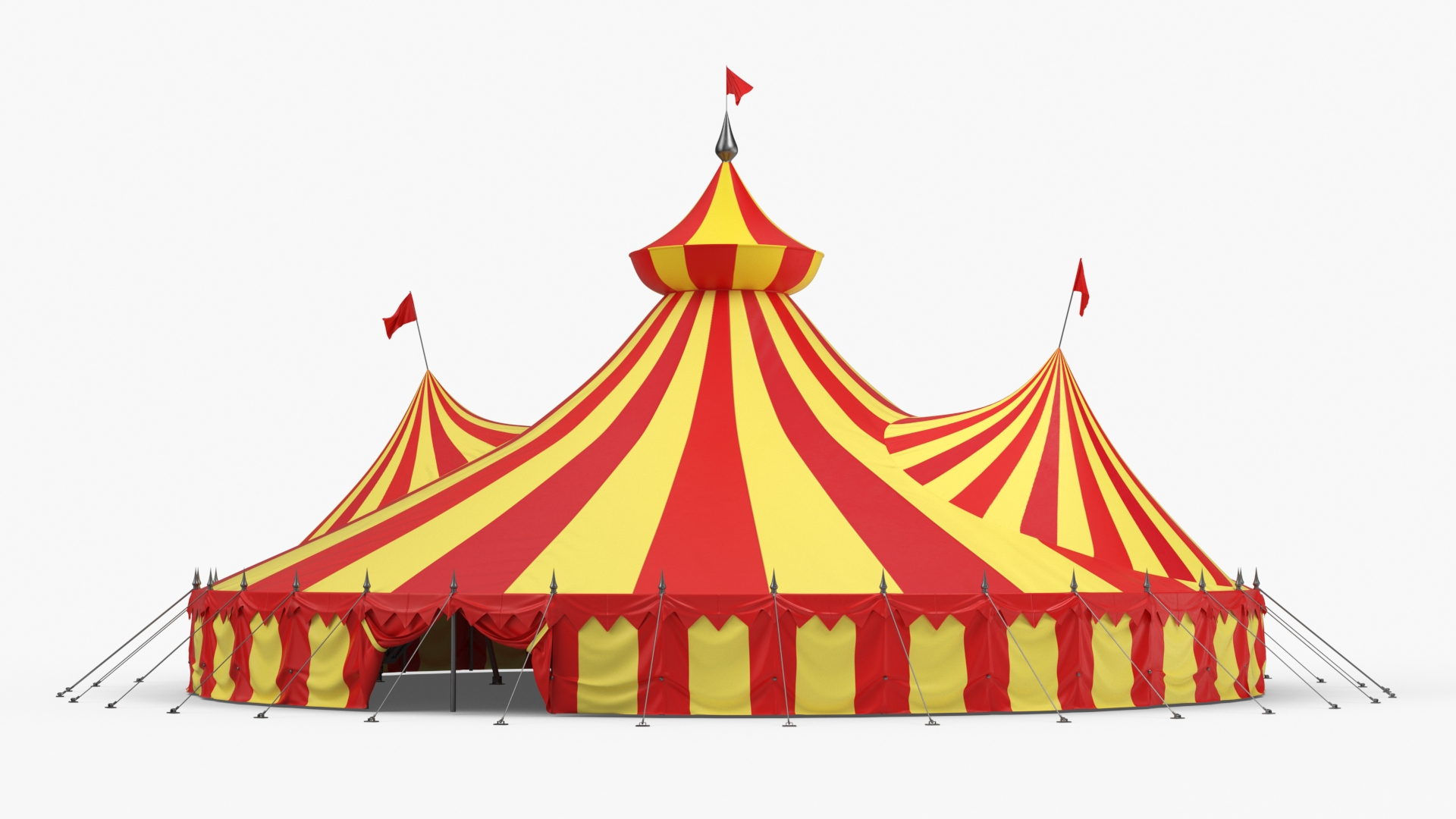 Big Round Circus Tent 3D Model - TurboSquid 2248558
