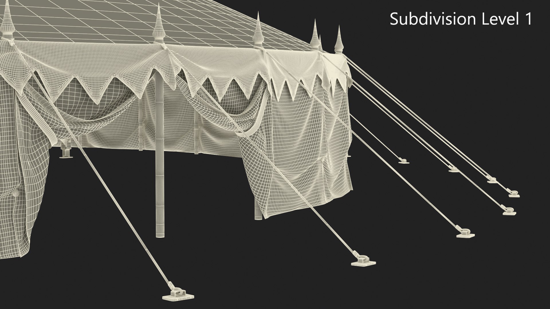 Big Round Circus Tent 3D Model - TurboSquid 2248558