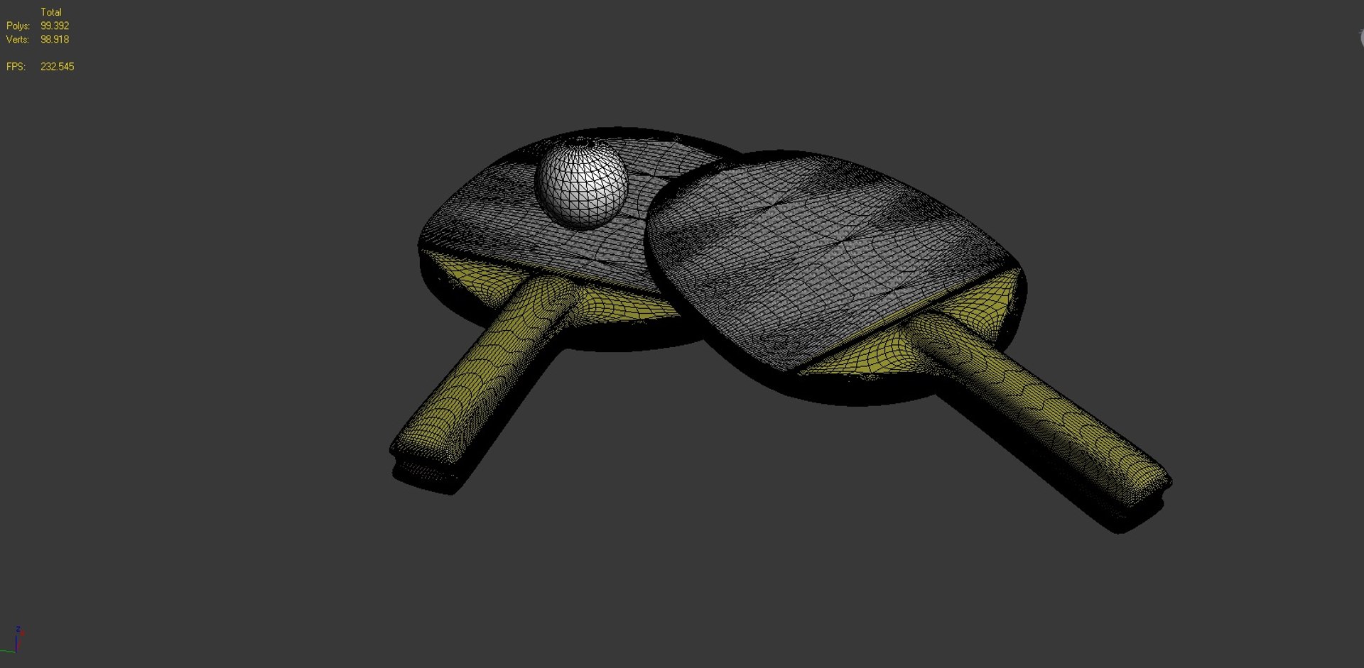 ping pong paddle 3d model