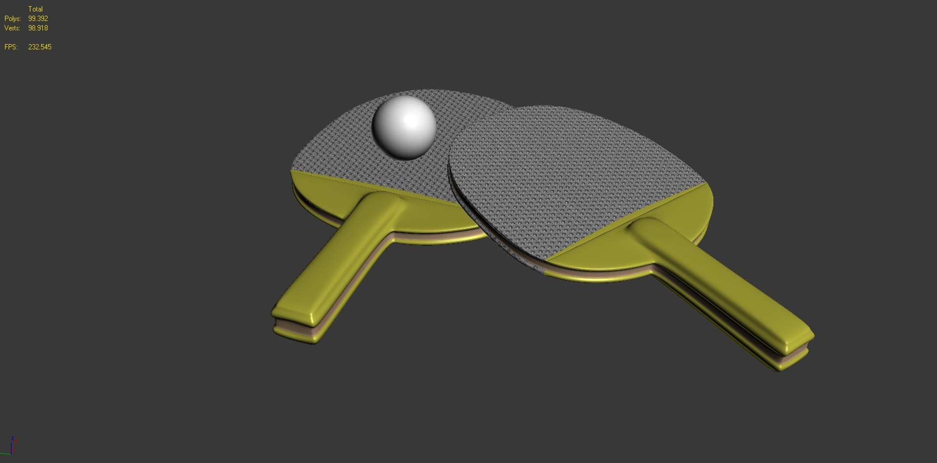 ping pong paddle 3d model