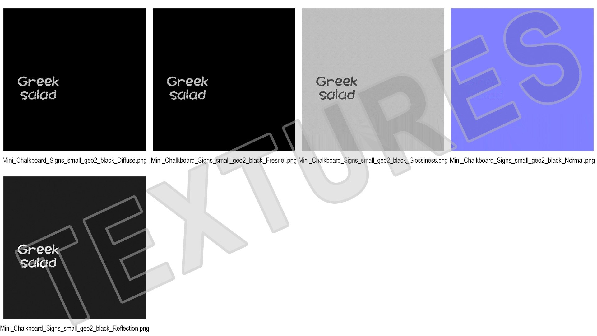 Mini Table Sign Black 3D Model - TurboSquid 2139451