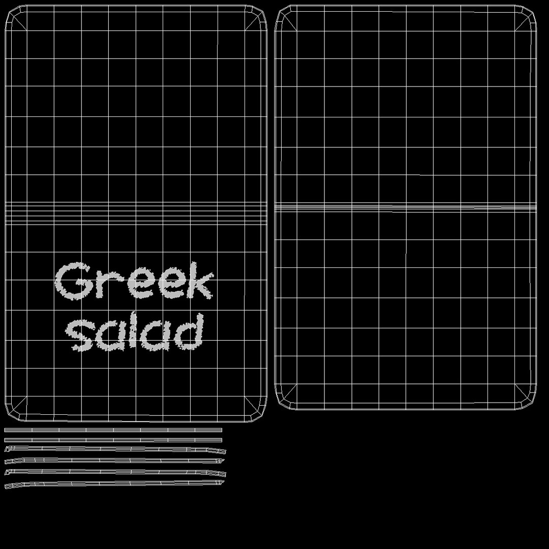 Mini Table Sign Black 3D Model - TurboSquid 2139451