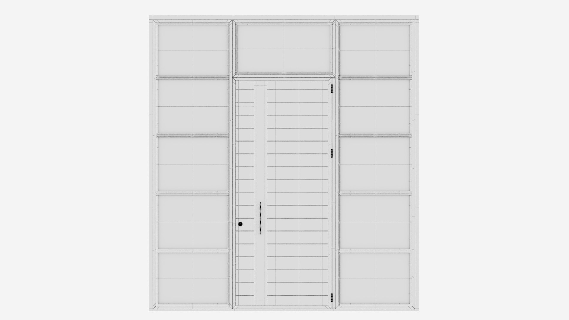 Aluminium Door 65 3D Model - TurboSquid 2017132