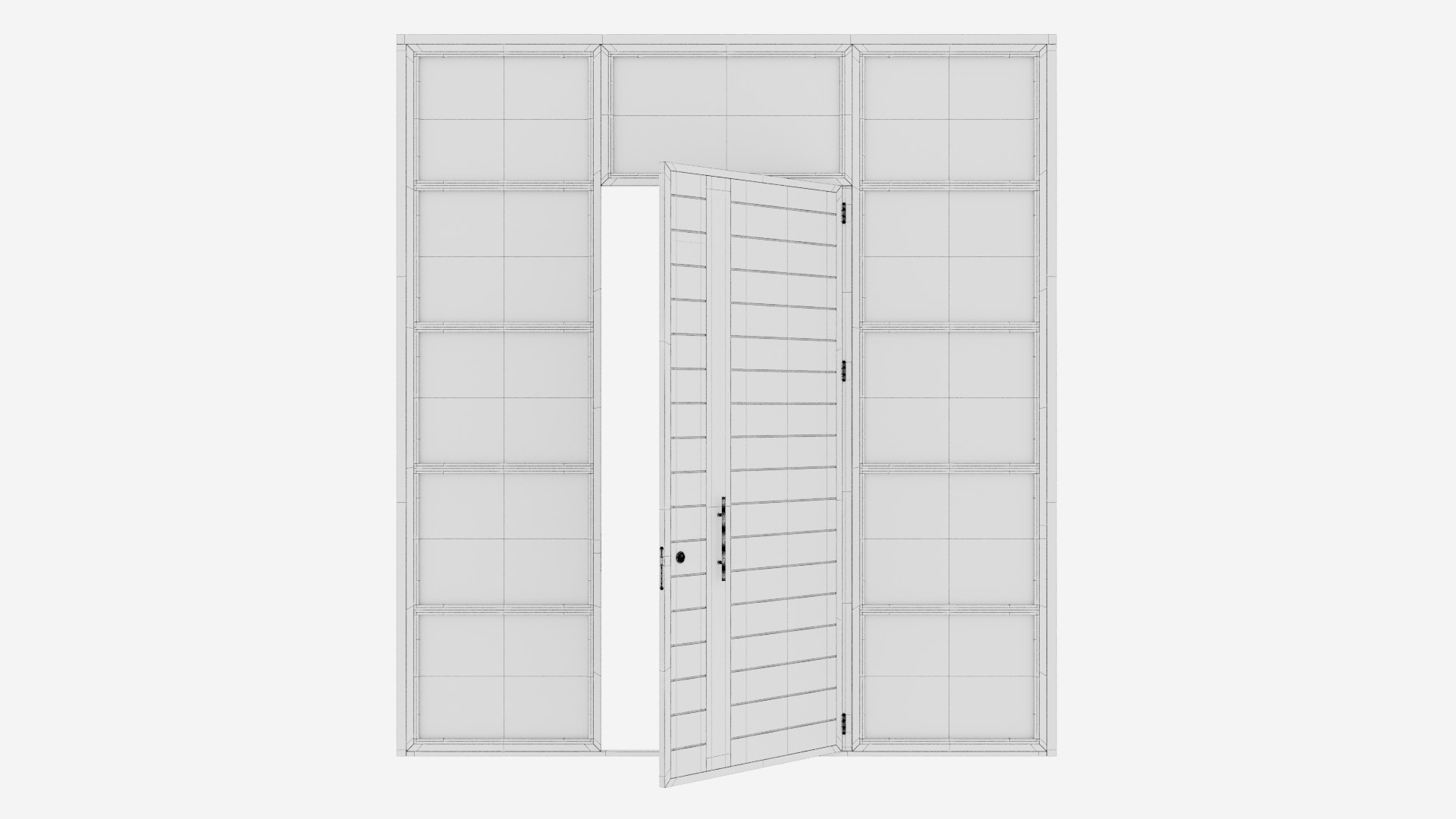 Aluminium Door 65 3D Model - TurboSquid 2017132
