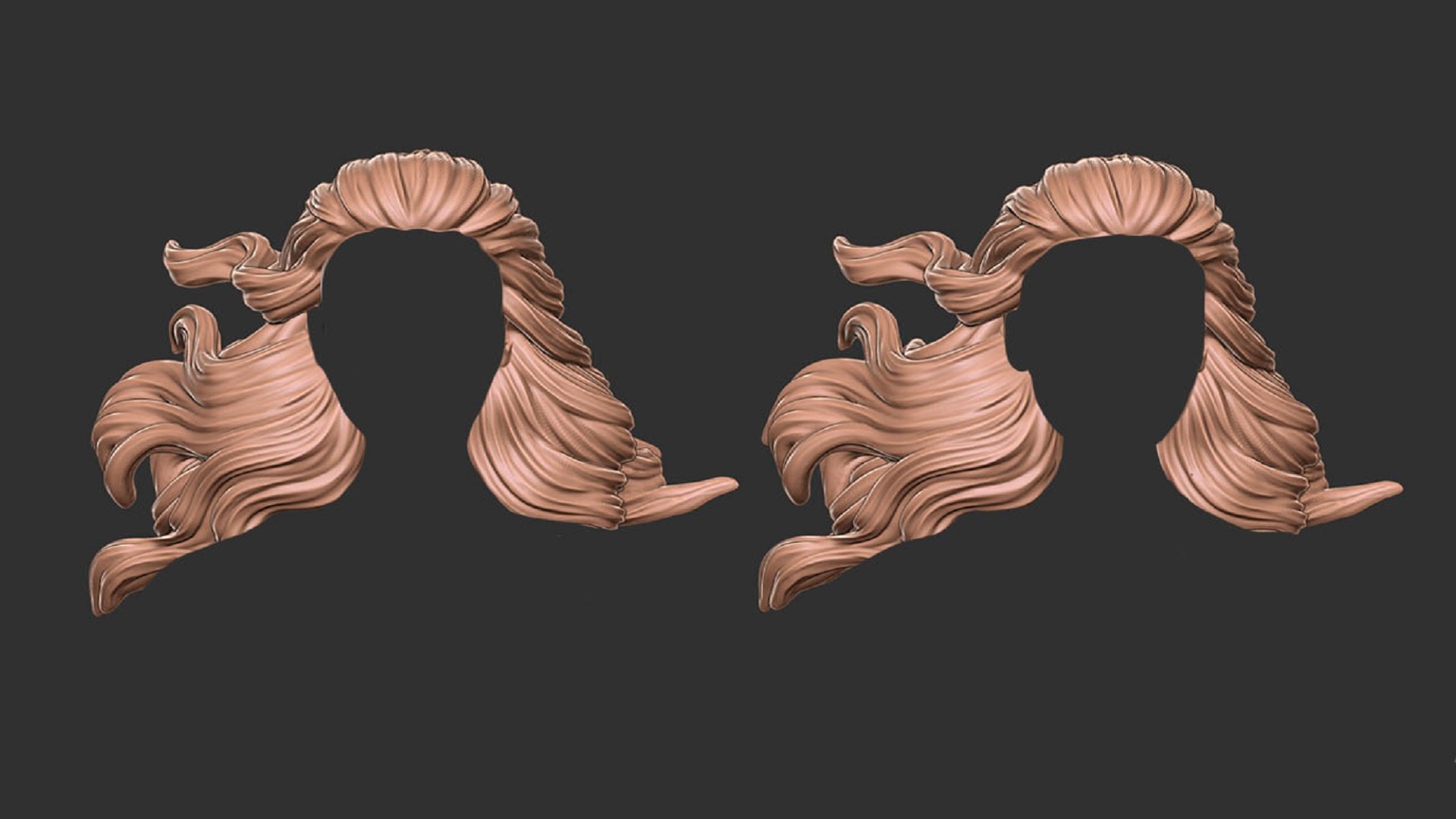 3D Hair 54 Model - TurboSquid 2206096