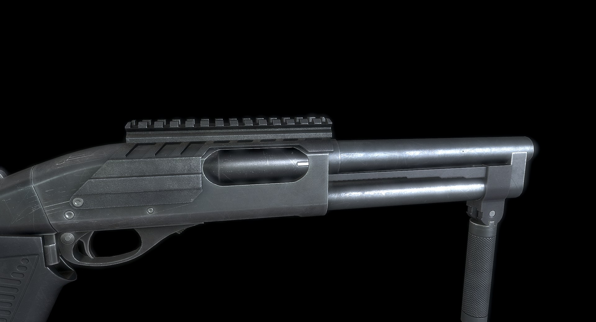 3d Model Super Shorty Shotgun