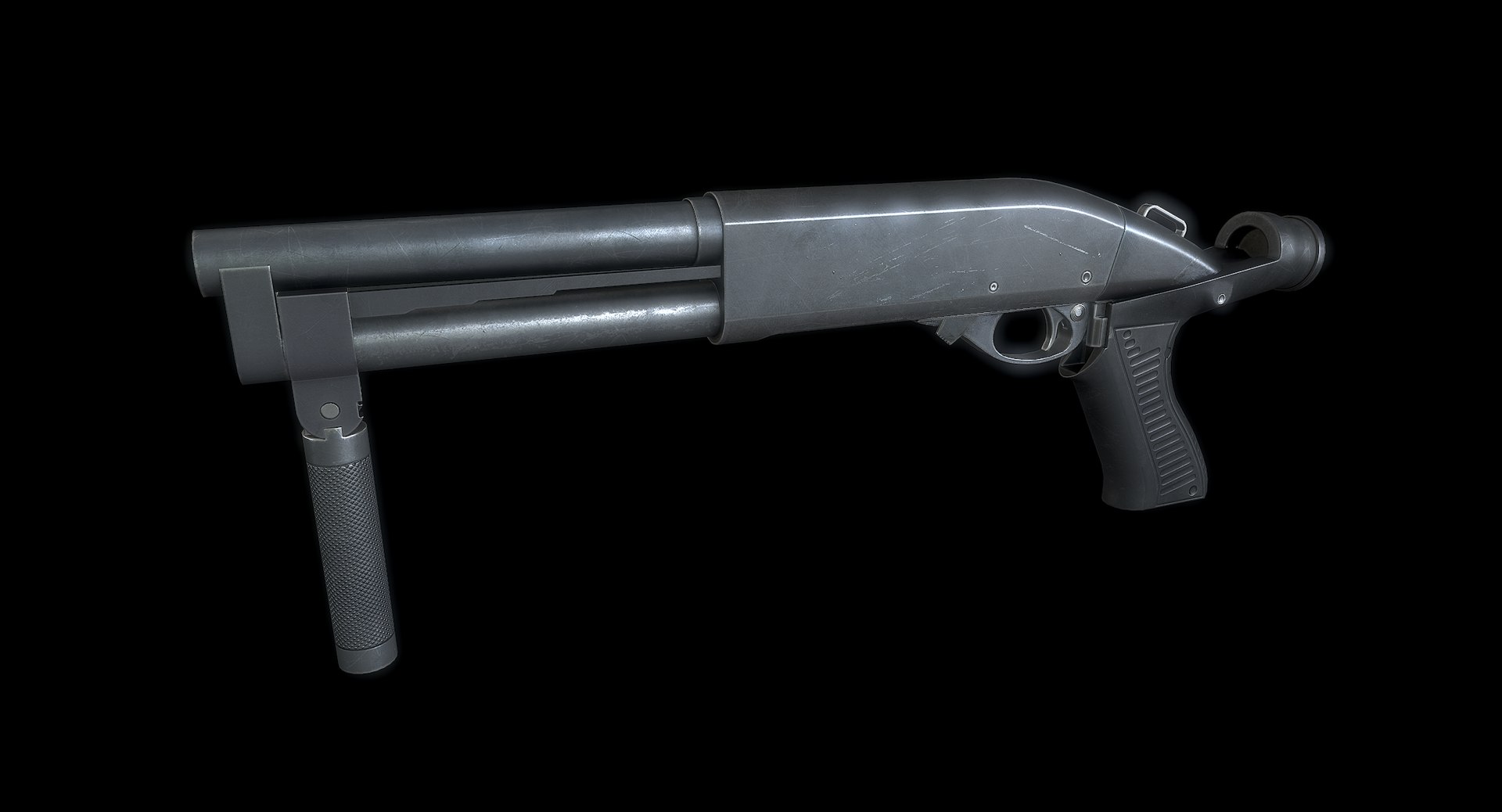 3d Model Super Shorty Shotgun