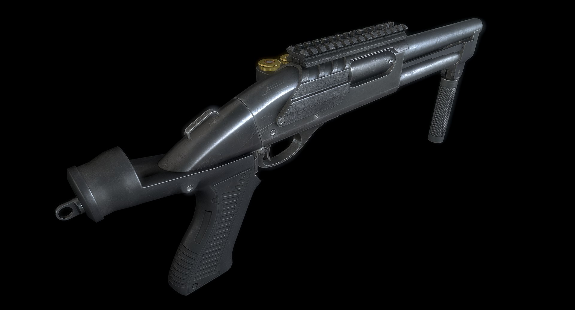 3d Model Super Shorty Shotgun