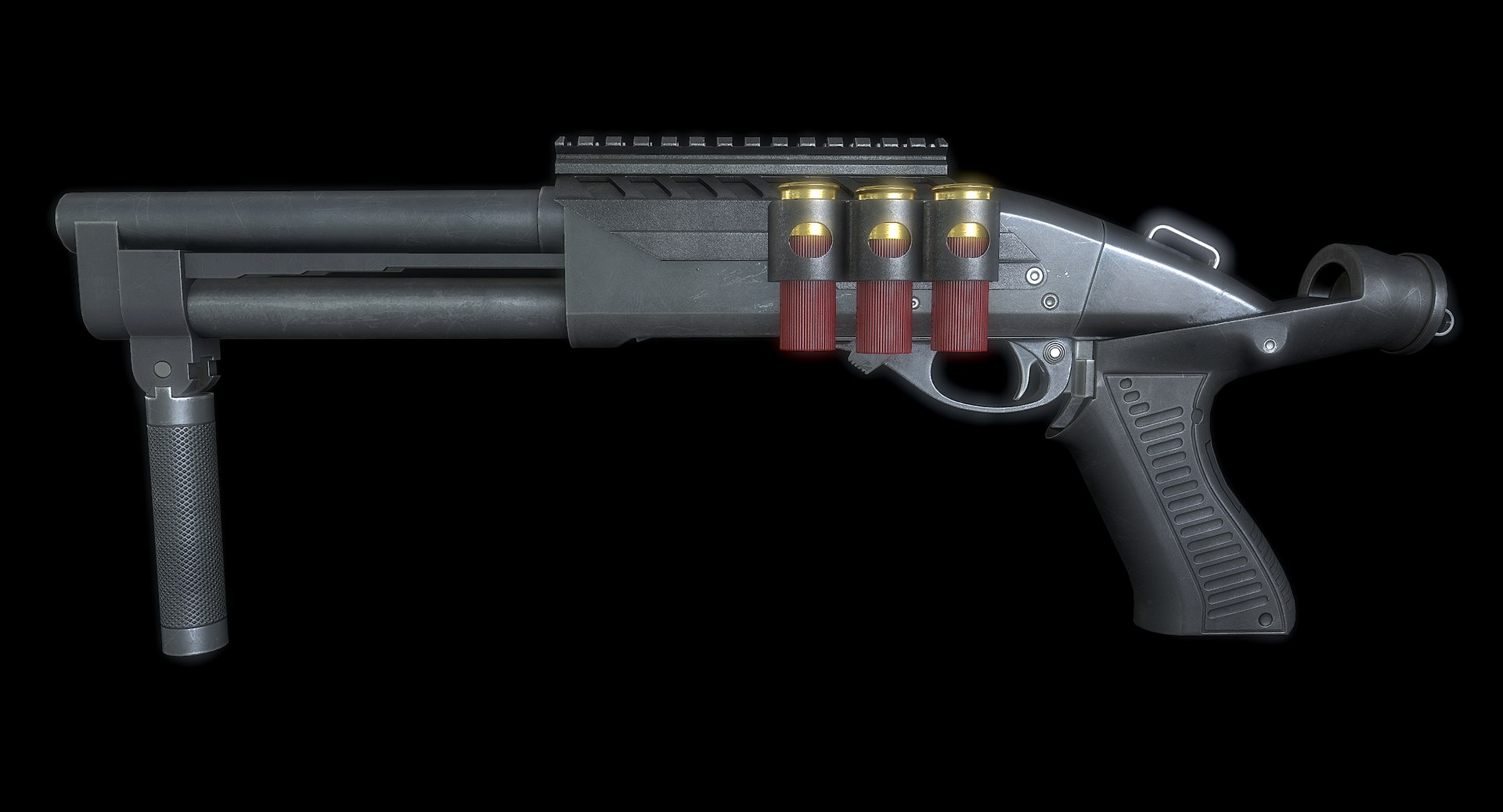 3d Model Super Shorty Shotgun
