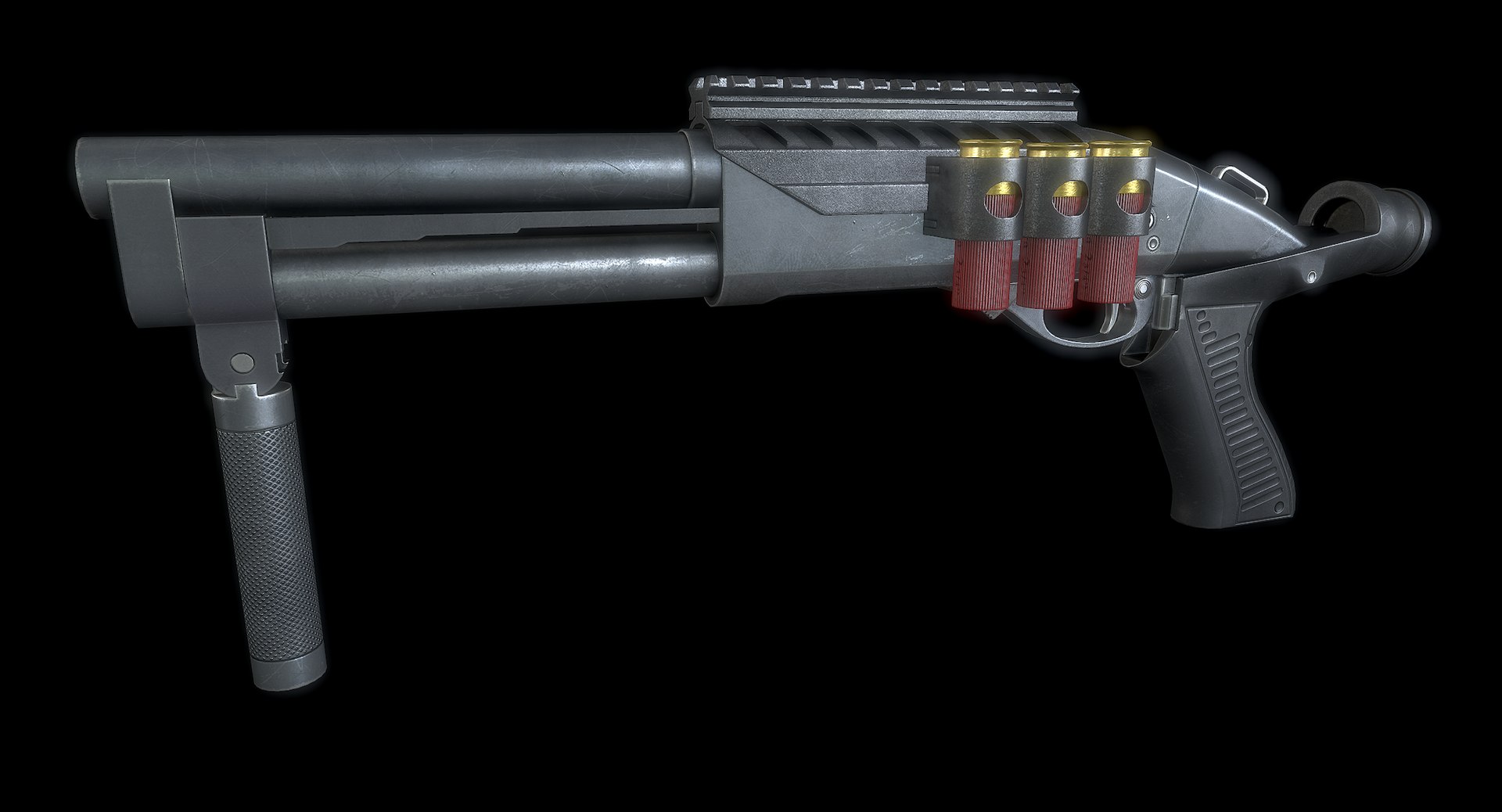 3d Model Super Shorty Shotgun