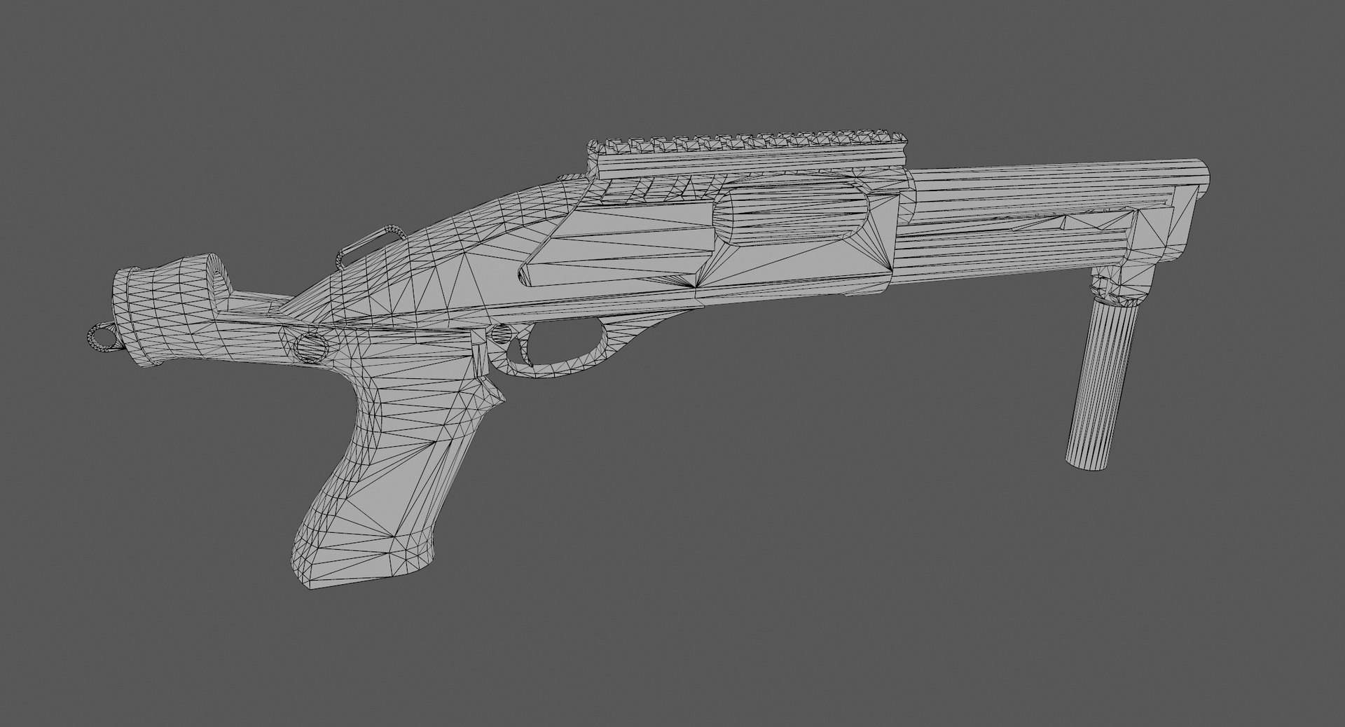 3d Model Super Shorty Shotgun
