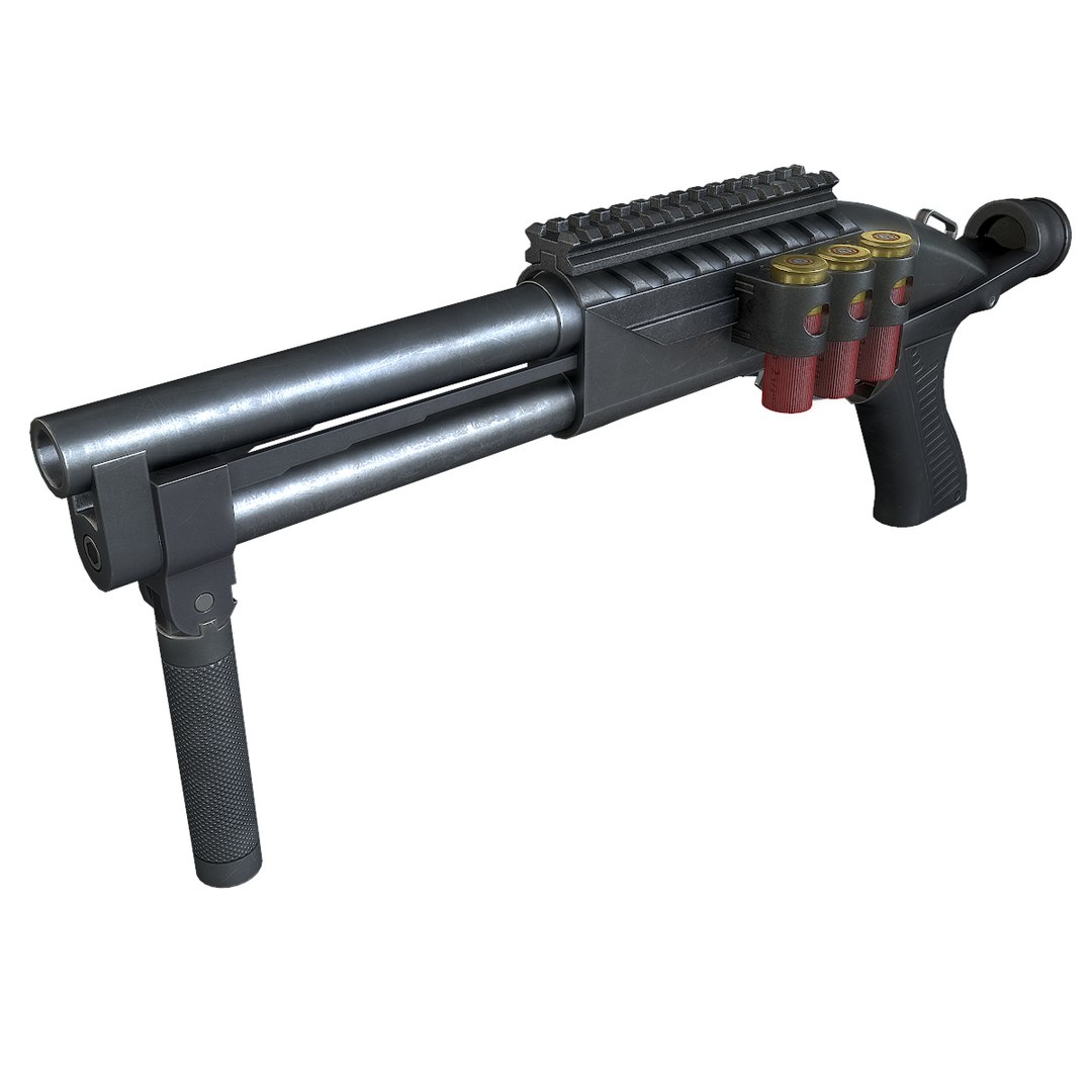 3d Model Super Shorty Shotgun