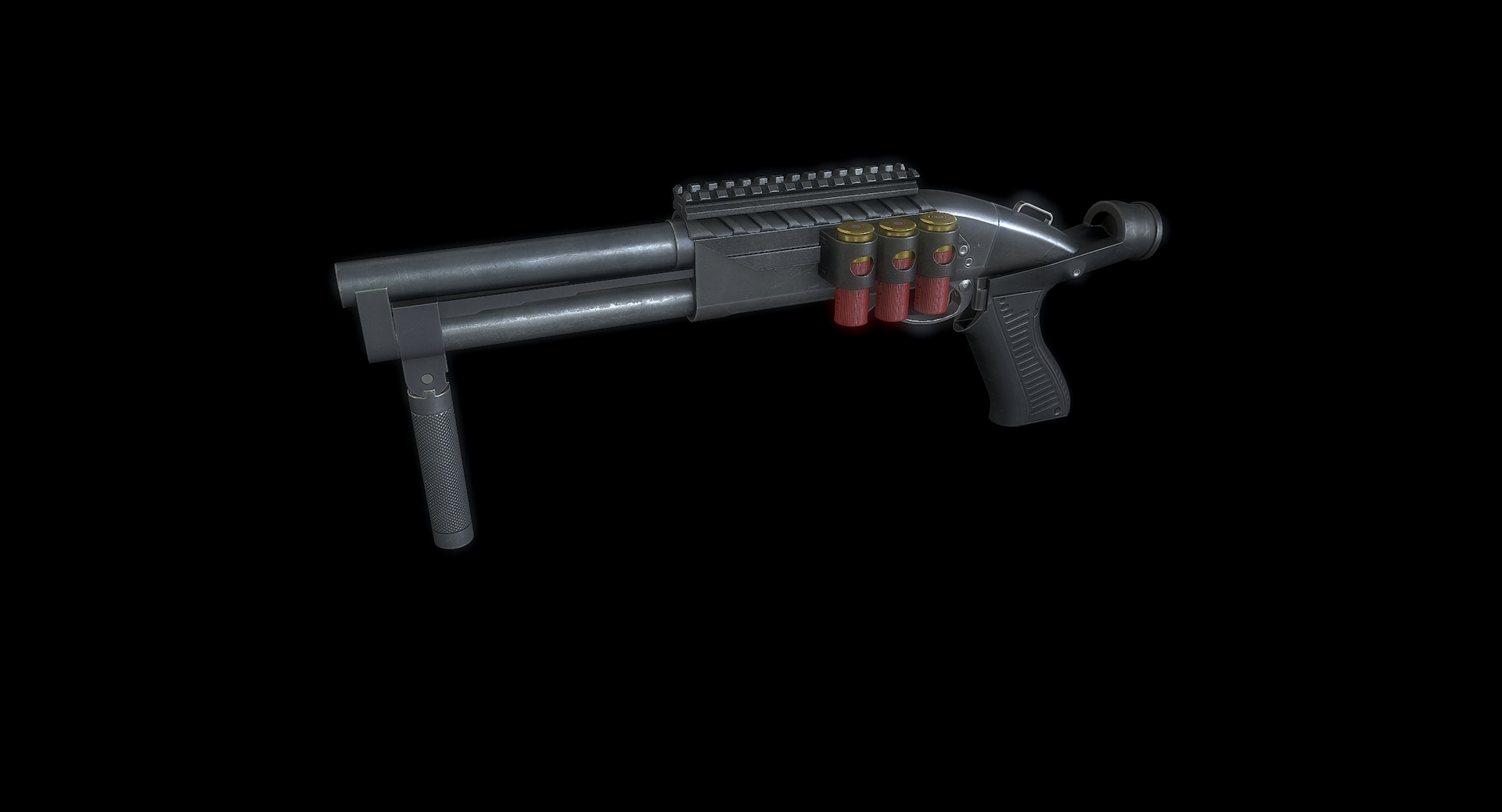 3d Model Super Shorty Shotgun