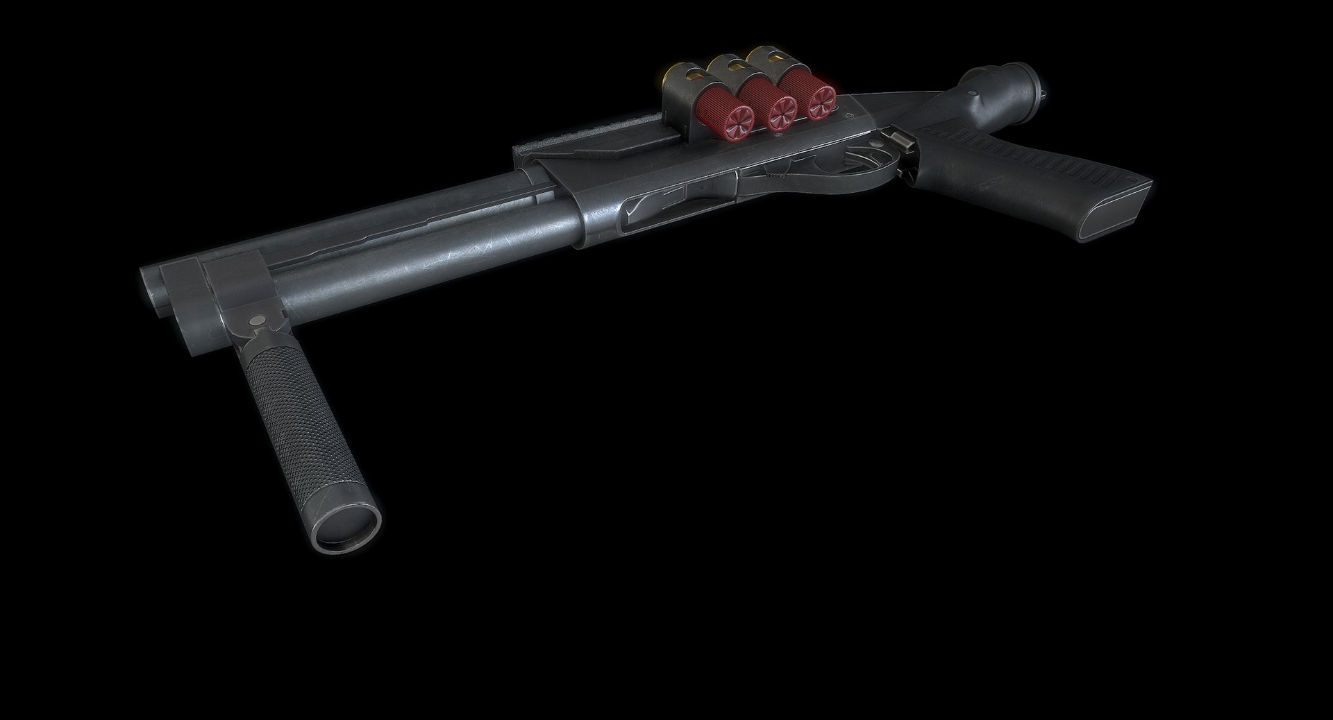 3d Model Super Shorty Shotgun