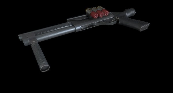 3d model super shorty shotgun