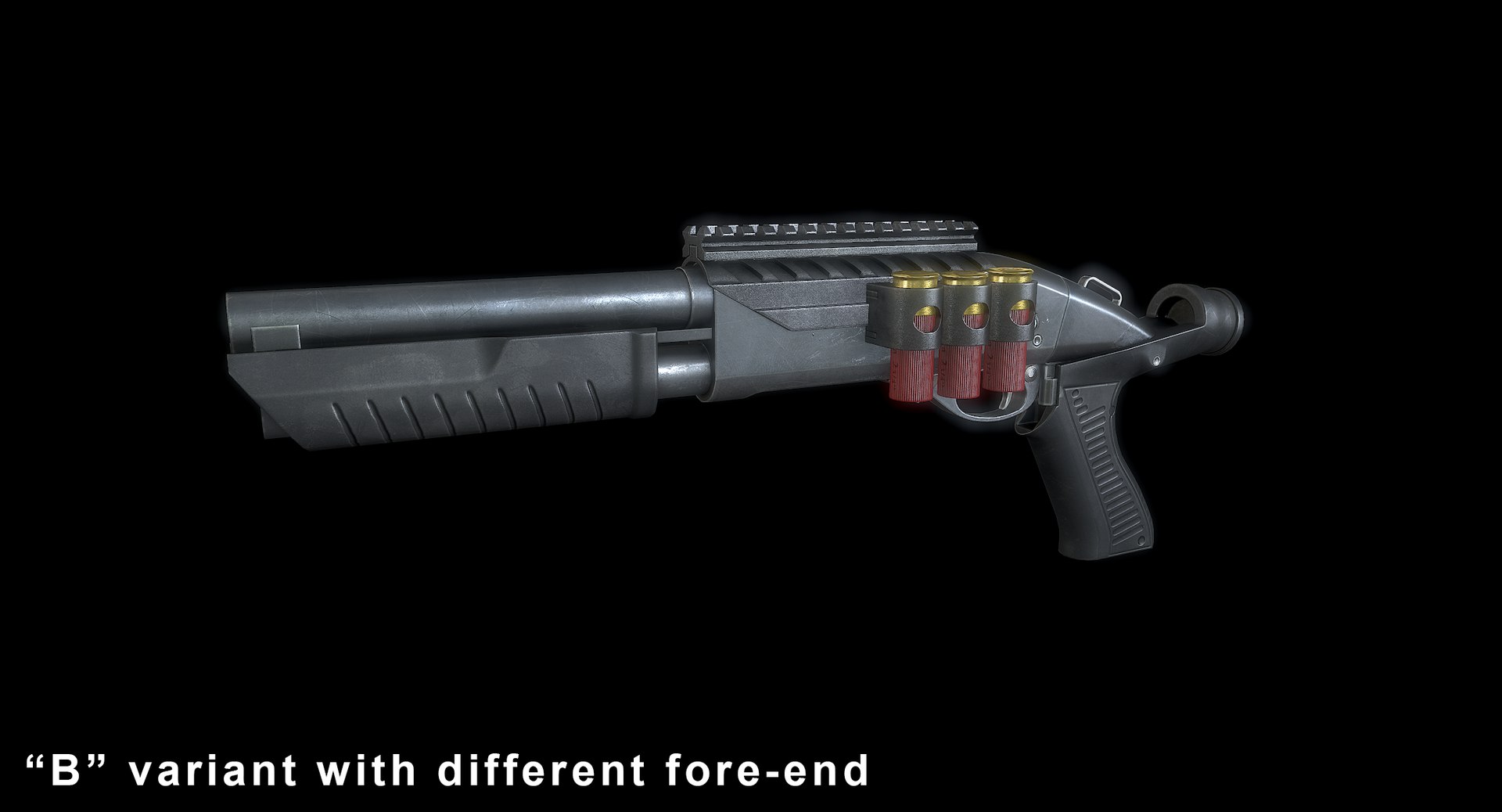 3d Model Super Shorty Shotgun