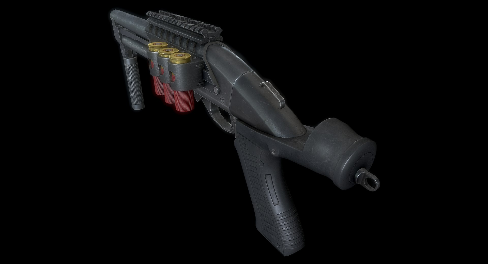 3d Model Super Shorty Shotgun