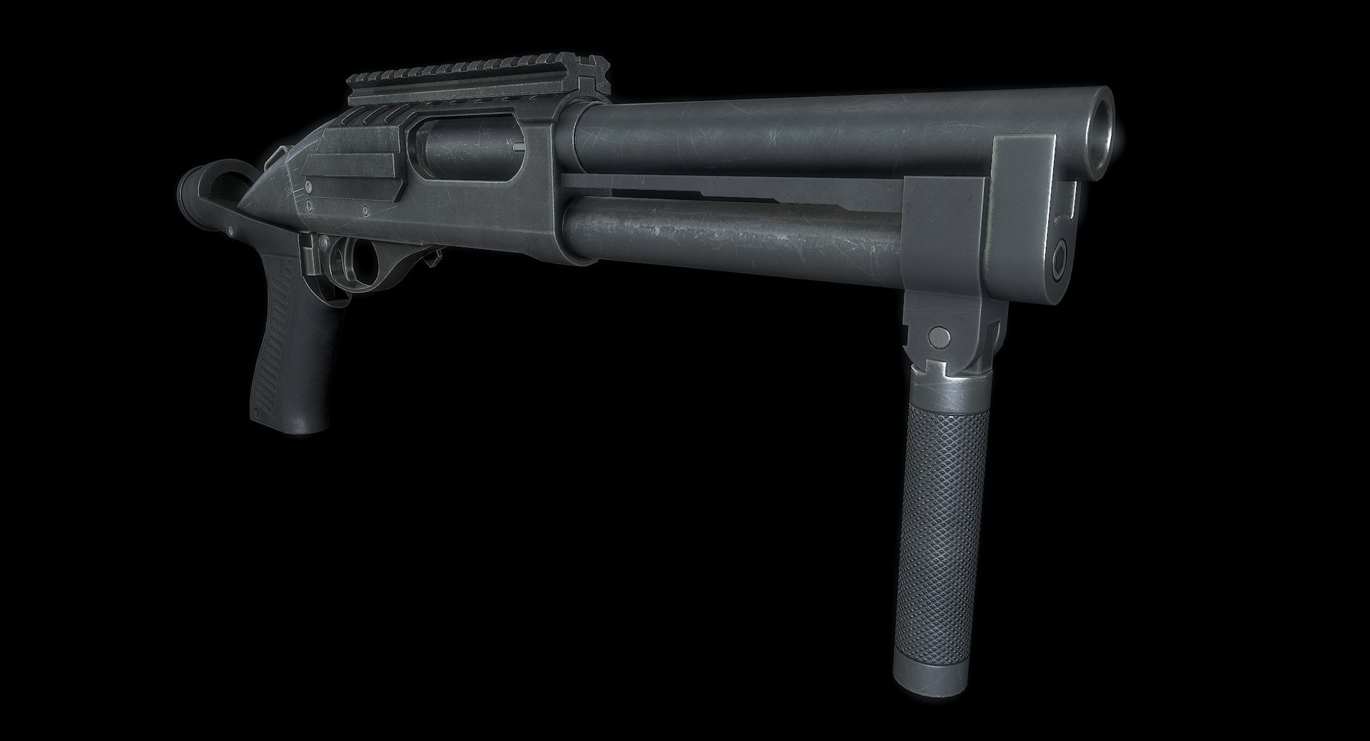 3d Model Super Shorty Shotgun