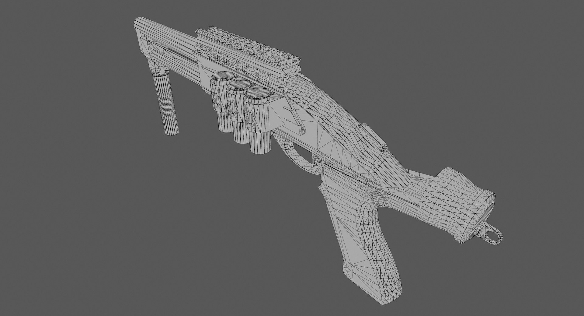 3d Model Super Shorty Shotgun