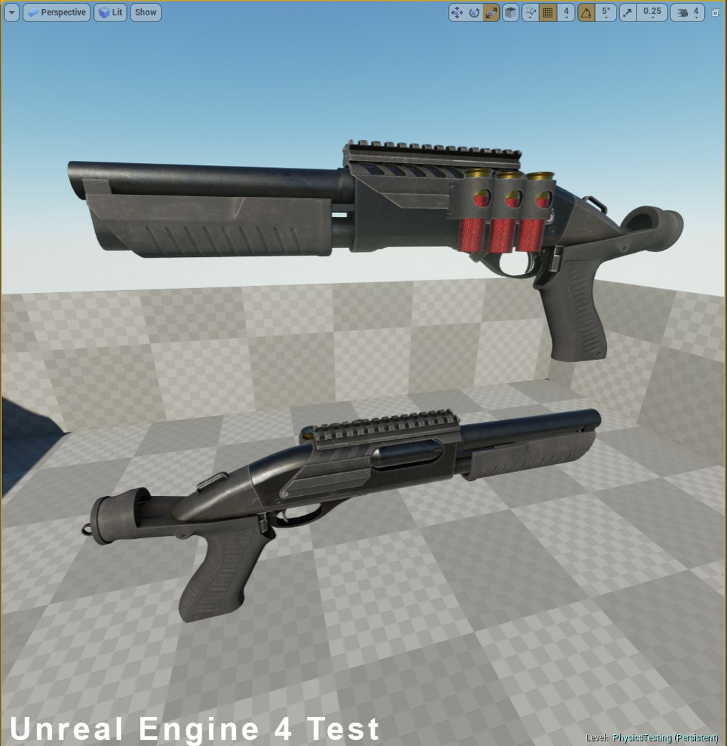 3d Model Super Shorty Shotgun