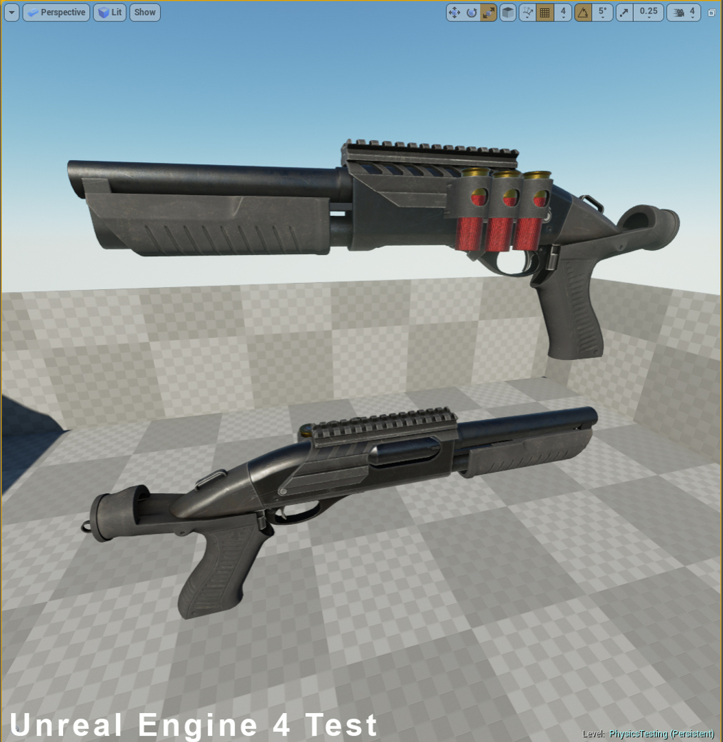 3d model super shorty shotgun