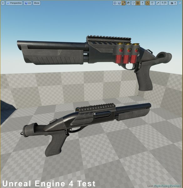 3d model super shorty shotgun