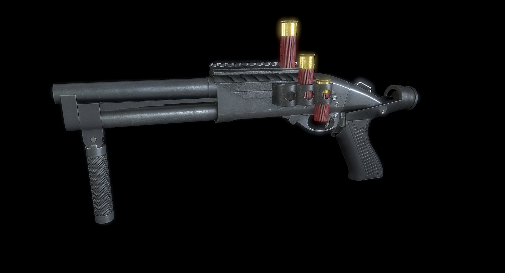 3d Model Super Shorty Shotgun