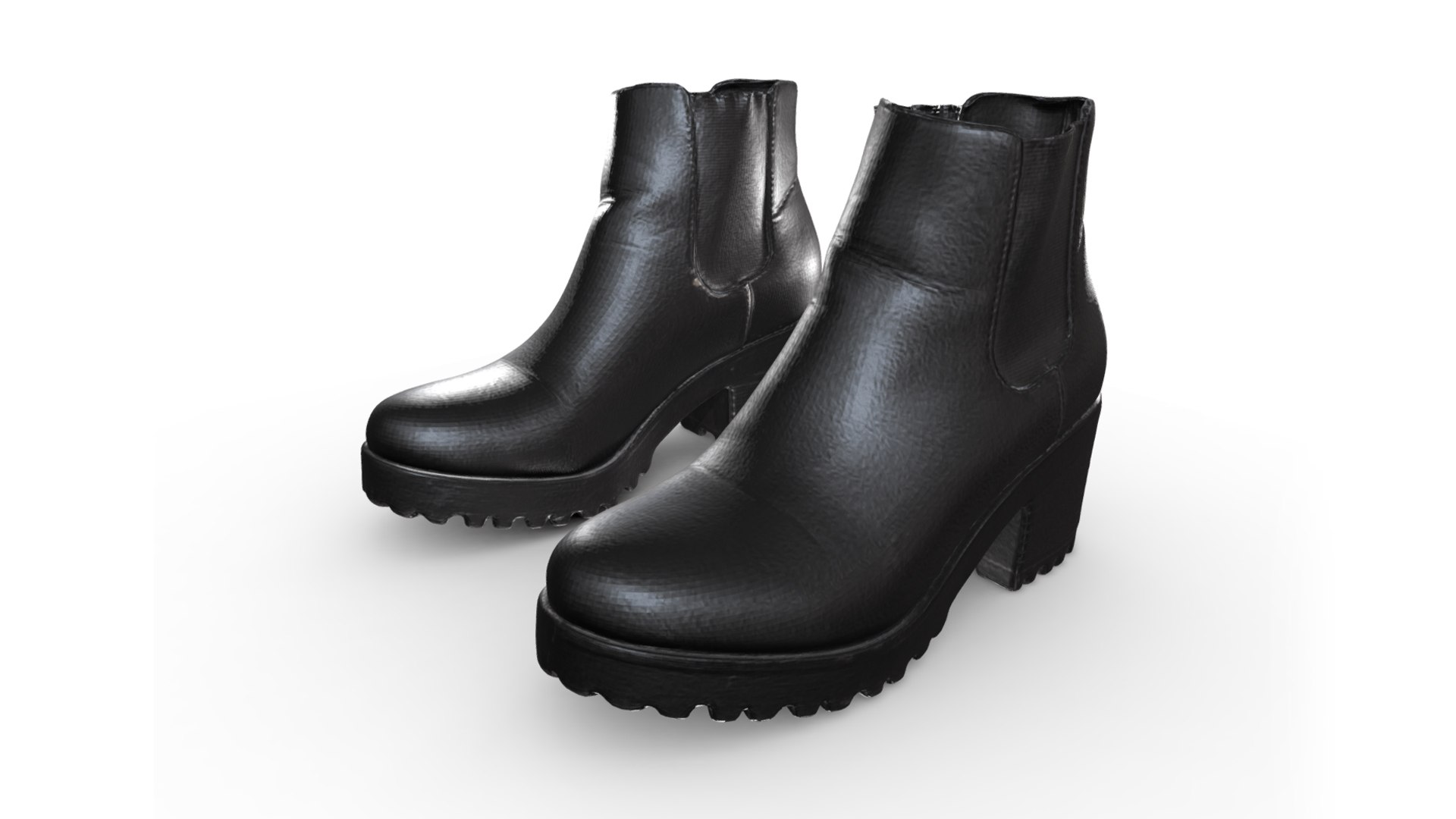 3D Boots Shoes Footwear Model - TurboSquid 1696503