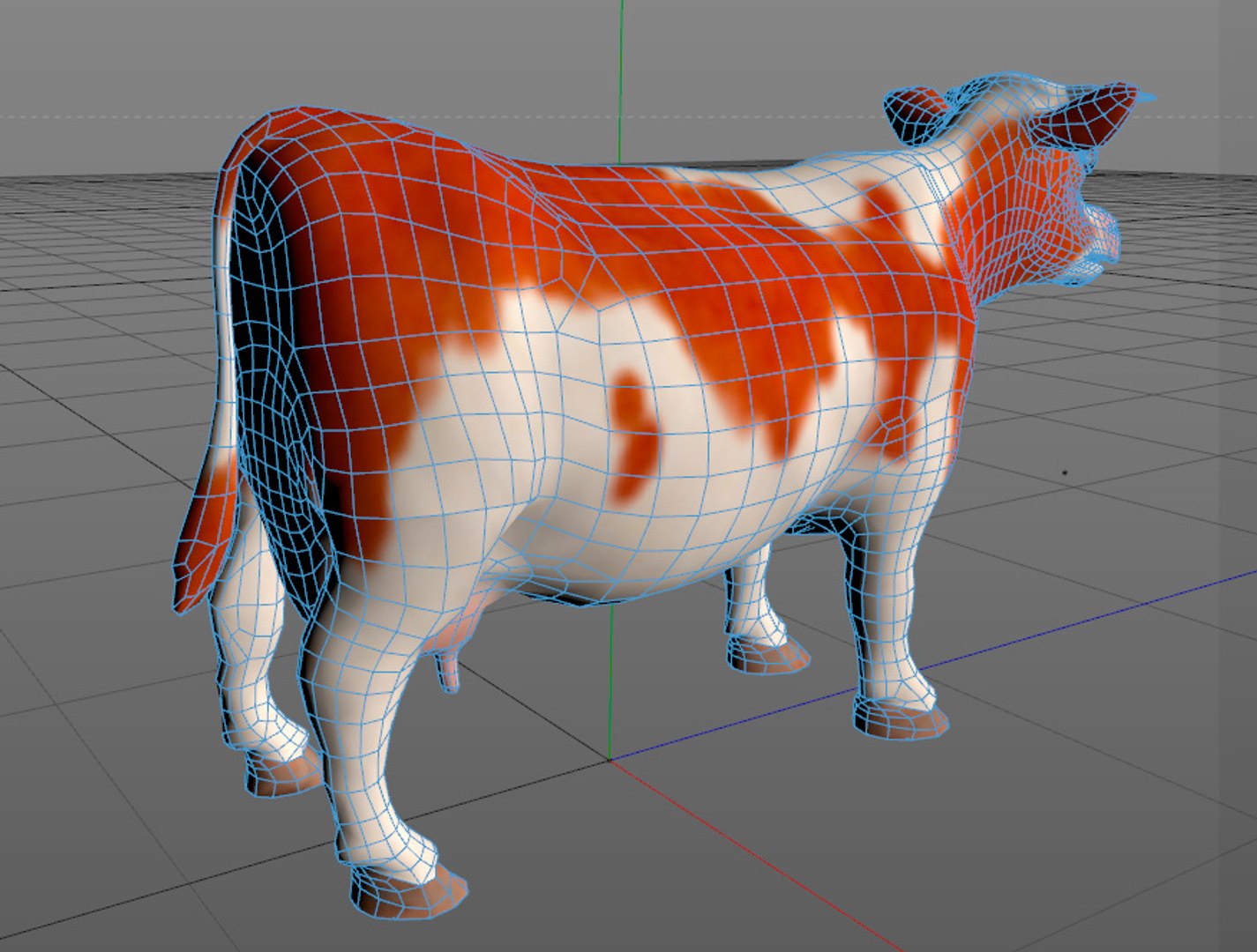 3d Bull Cow Model