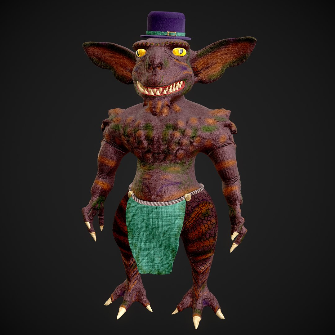 3D Gremlin Creature Monster Model - TurboSquid 1934732