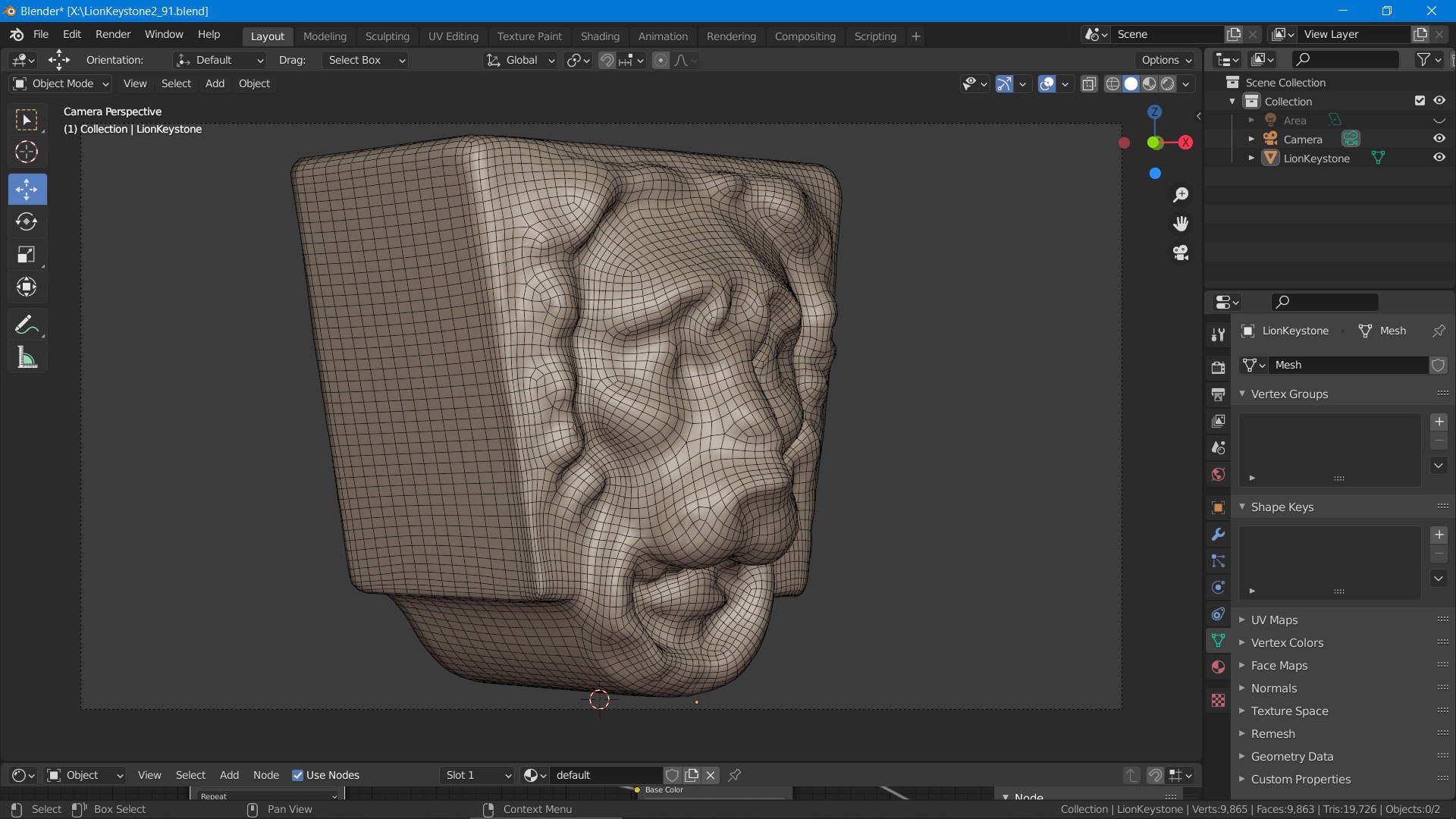 Free Lion Head Keystone 3D - TurboSquid 2036718