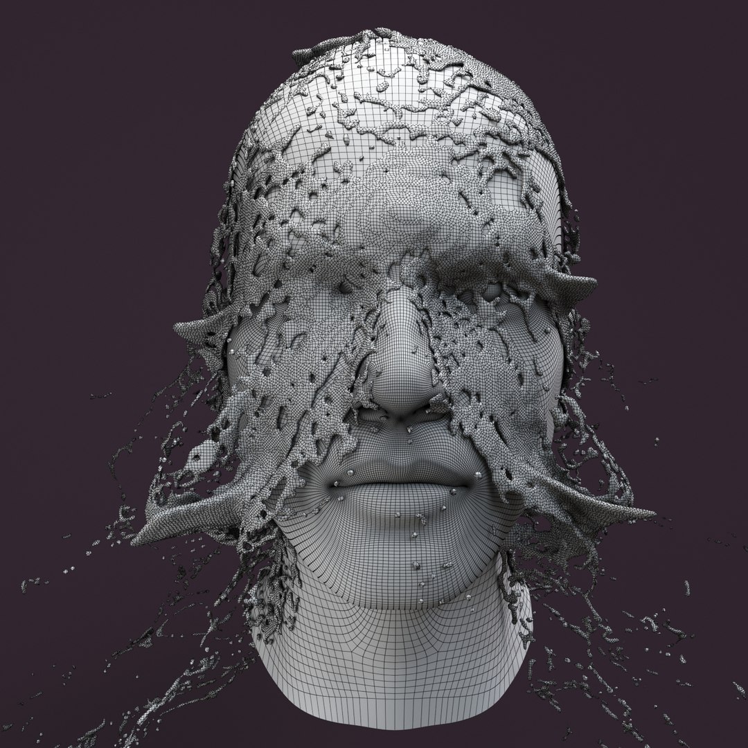 Splash Head 7 3D - TurboSquid 1430664