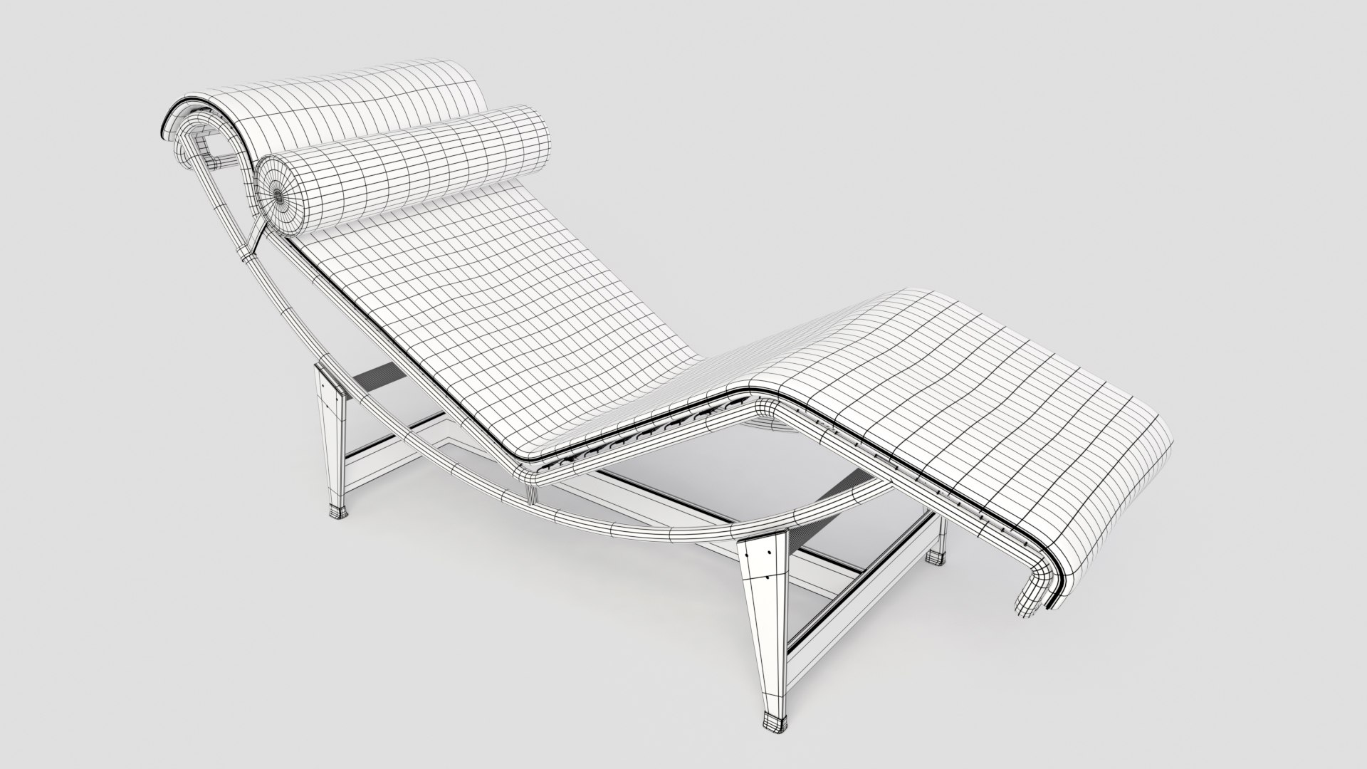 3D Chaise Lounge Model - TurboSquid 2223814