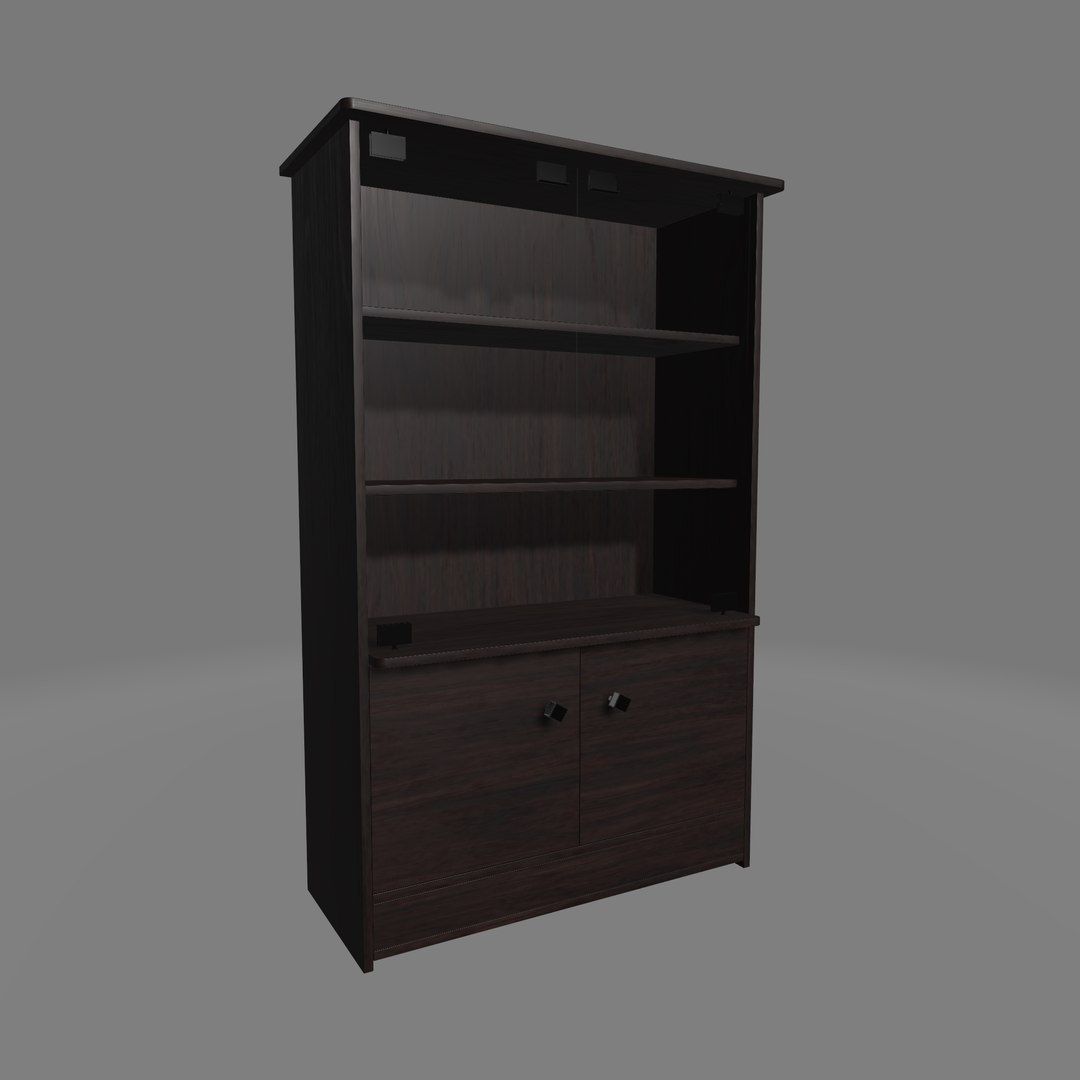 3D Wooden Showcase Model - TurboSquid 2366673