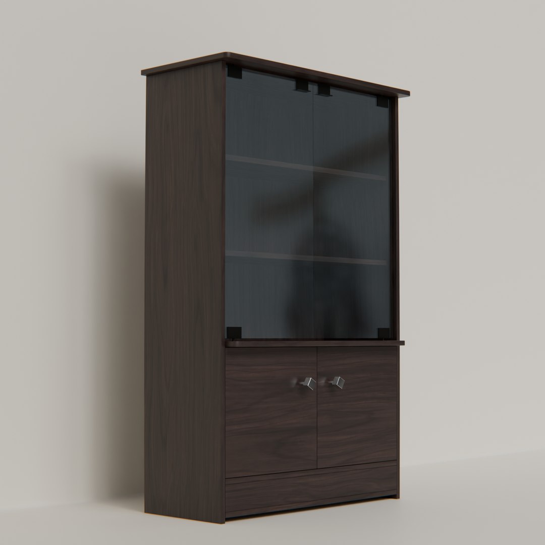 3D Wooden Showcase Model - TurboSquid 2366673