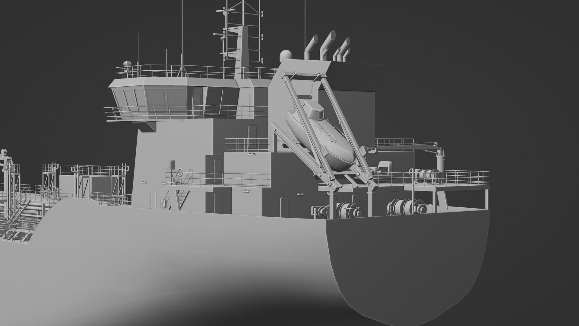 3D Model Chemical Tanker - TurboSquid 2259373