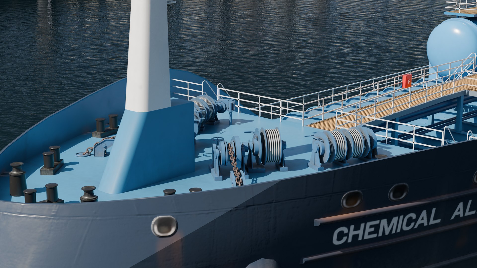 3D Model Chemical Tanker - TurboSquid 2259373