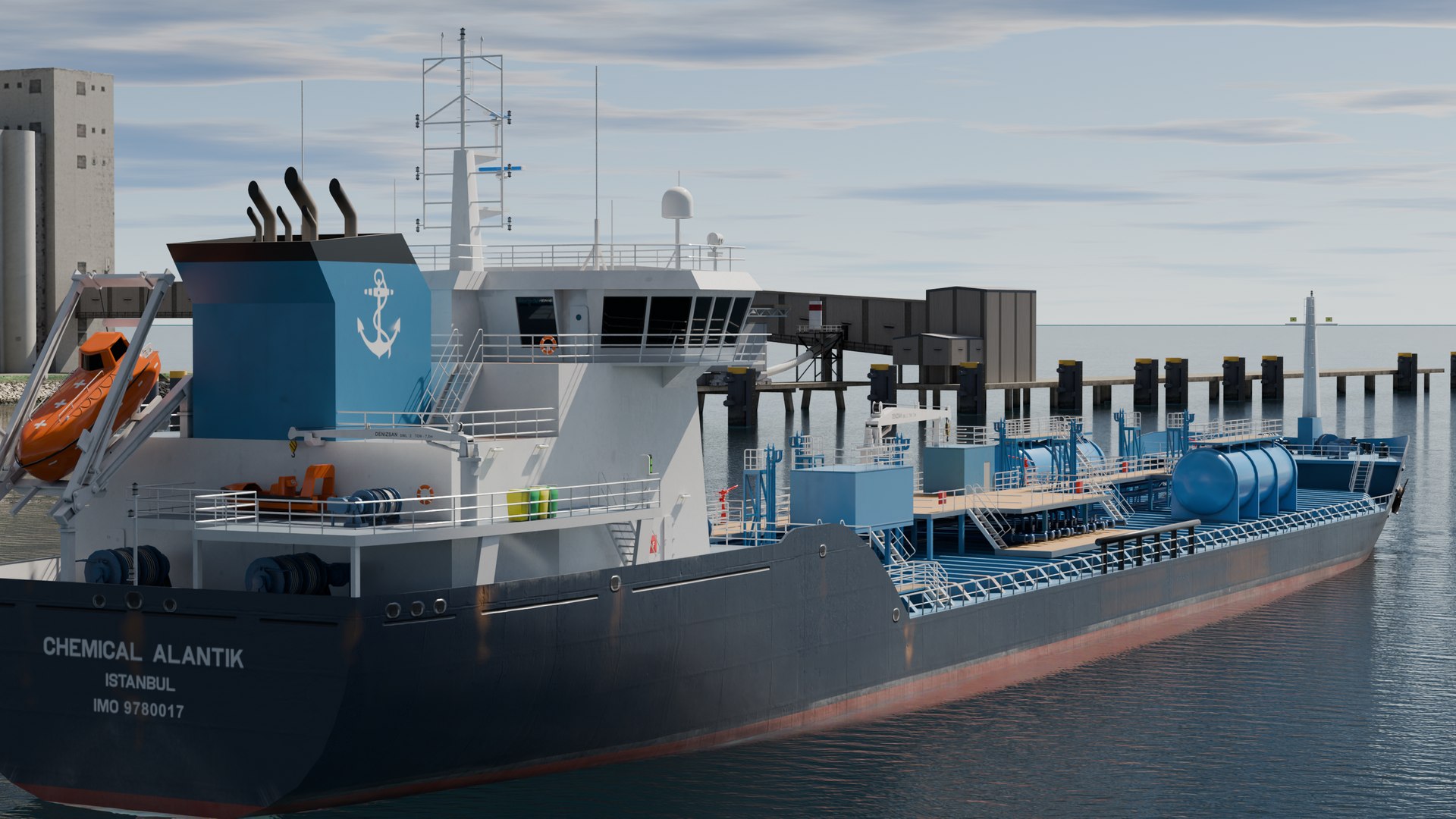 3D Model Chemical Tanker - TurboSquid 2259373