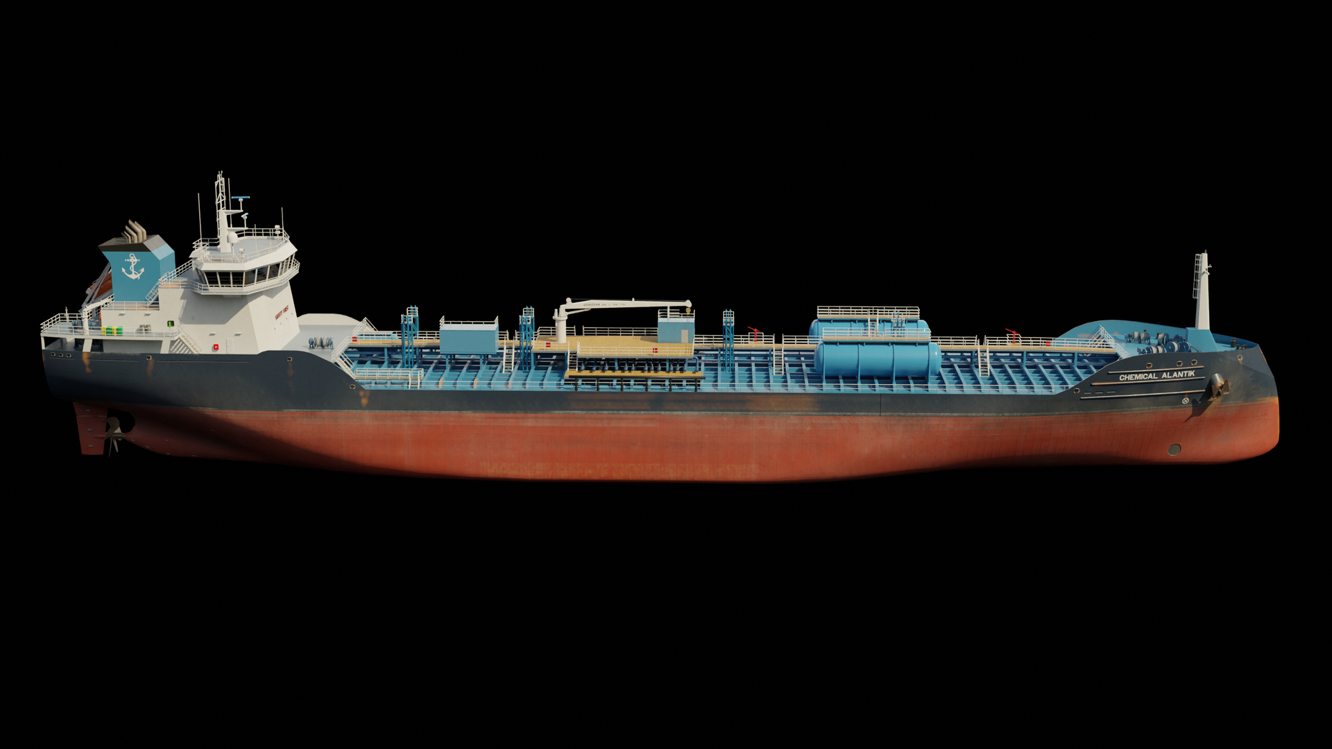 3D Model Chemical Tanker - TurboSquid 2259373