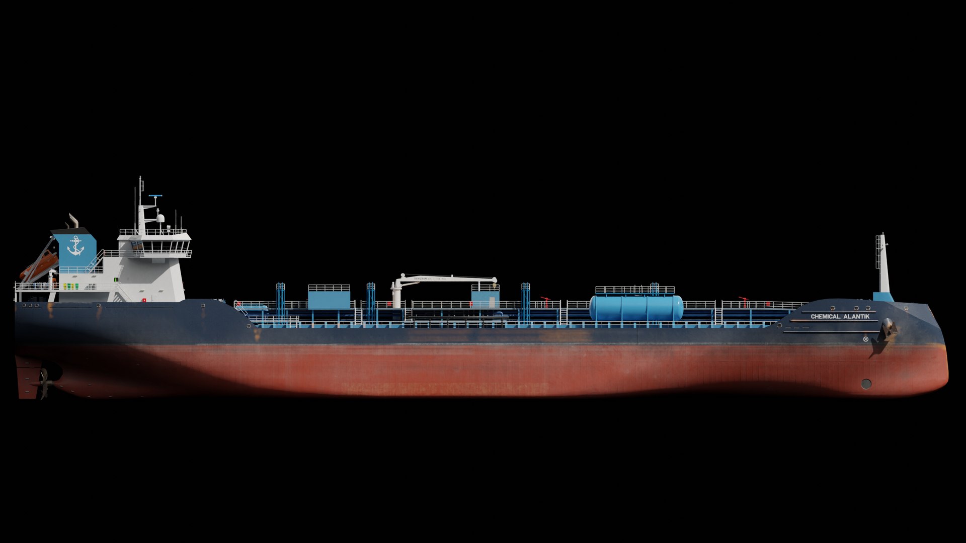 3D Model Chemical Tanker - TurboSquid 2259373
