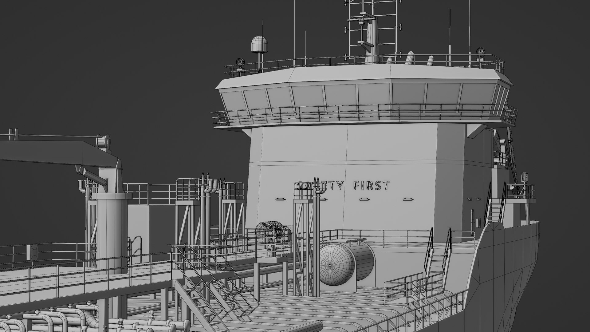 3D Model Chemical Tanker - TurboSquid 2259373