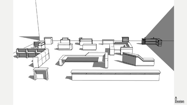 modelo 3d Bar Counters - Revit family model - TurboSquid 2005299