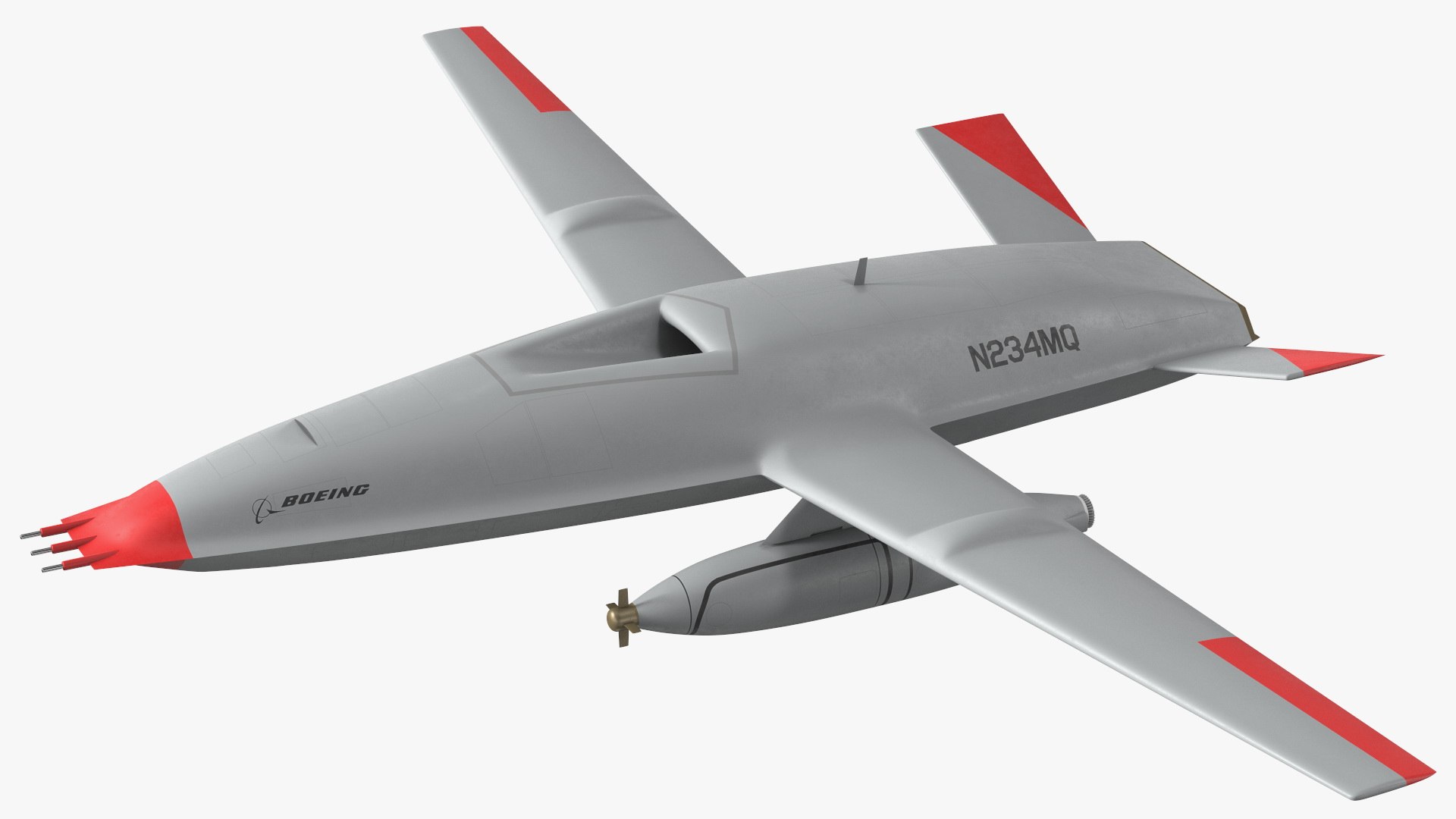 Boeing MQ25 Stingray Aerial Refueling Drone Flight 3D model ...