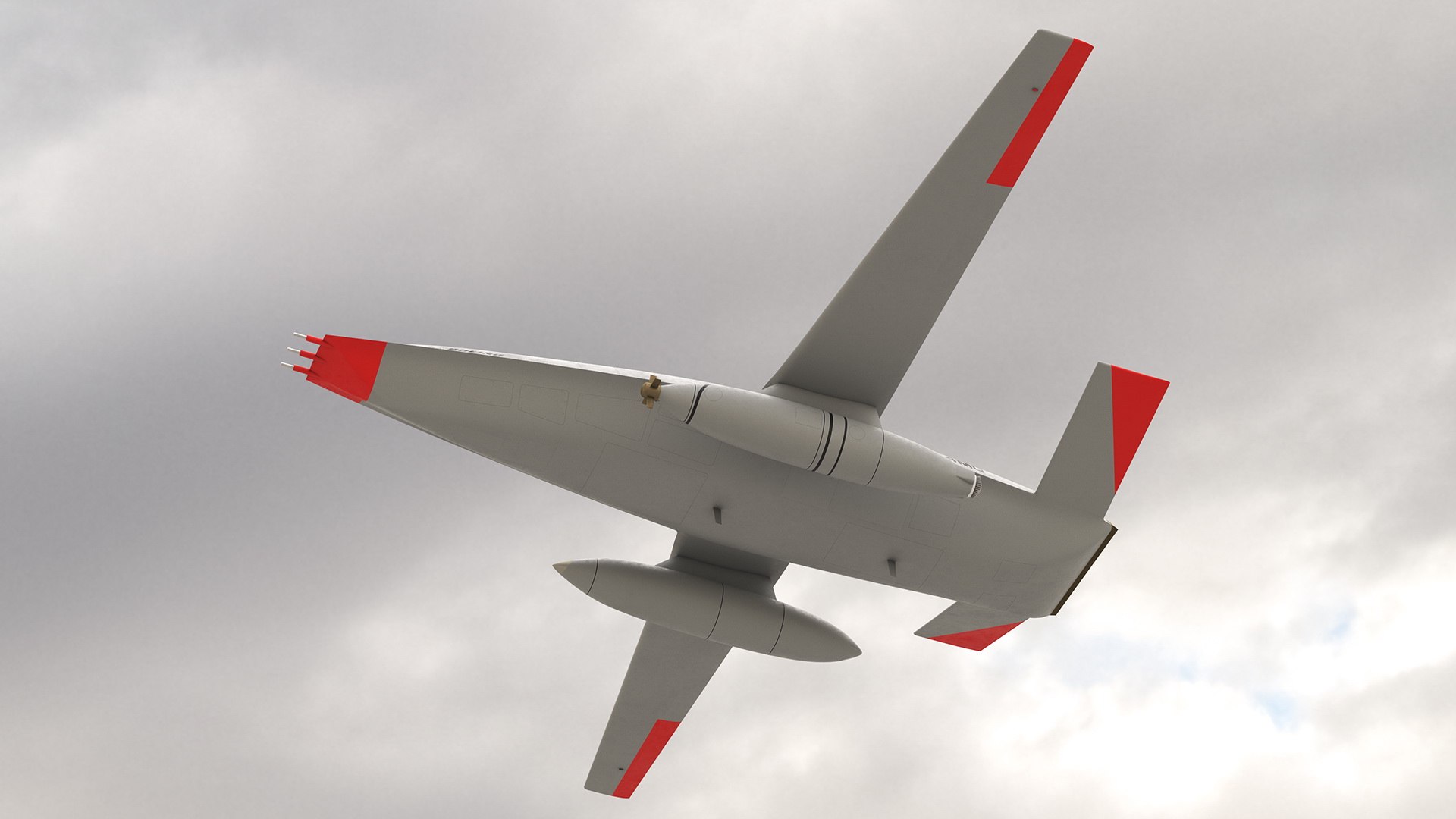 Boeing MQ25 Stingray Aerial Refueling Drone Flight 3D Model ...
