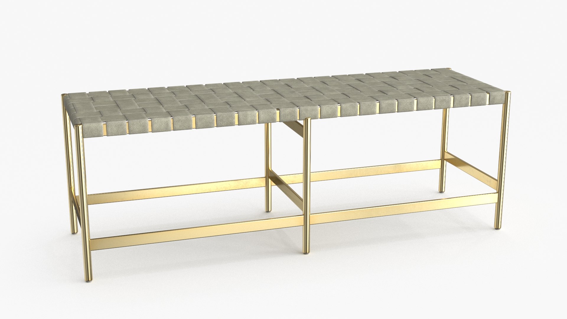 Woven Leather Upper Bench 3D model - TurboSquid 2128775
