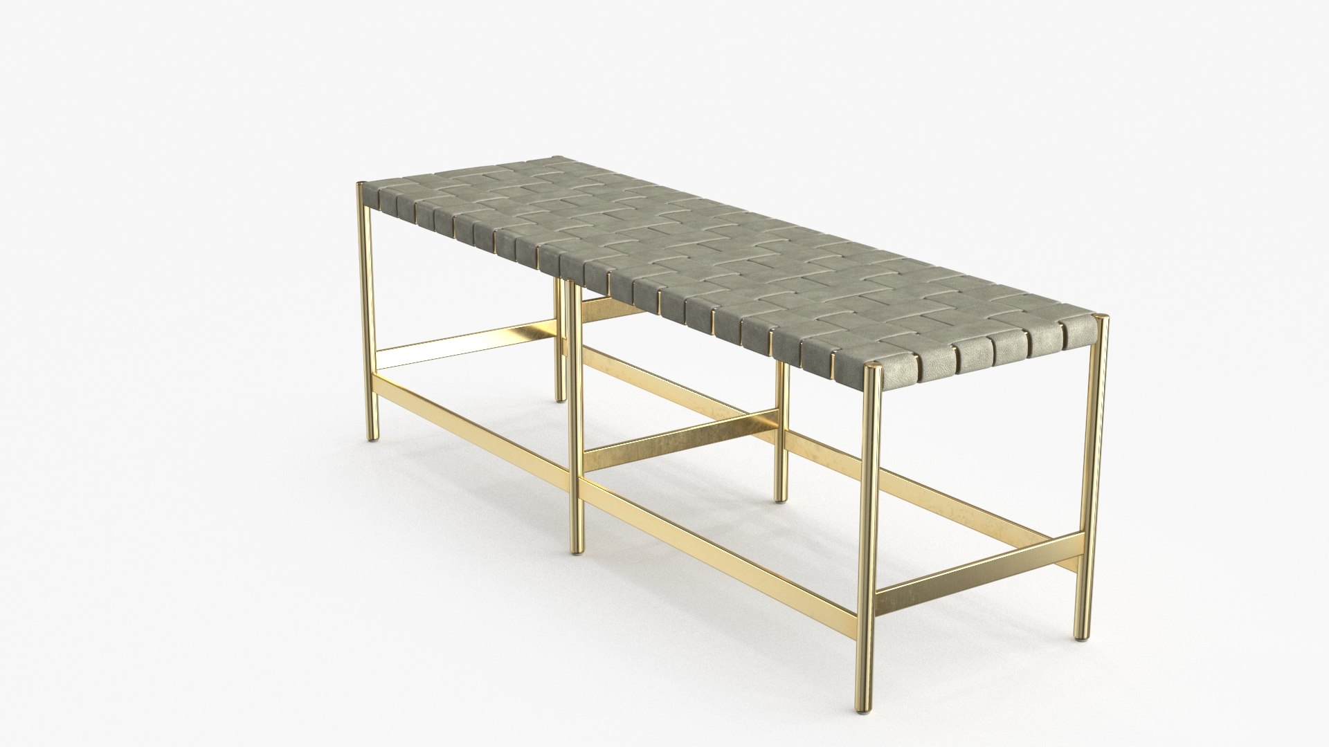 Woven Leather Upper Bench 3D model - TurboSquid 2128775