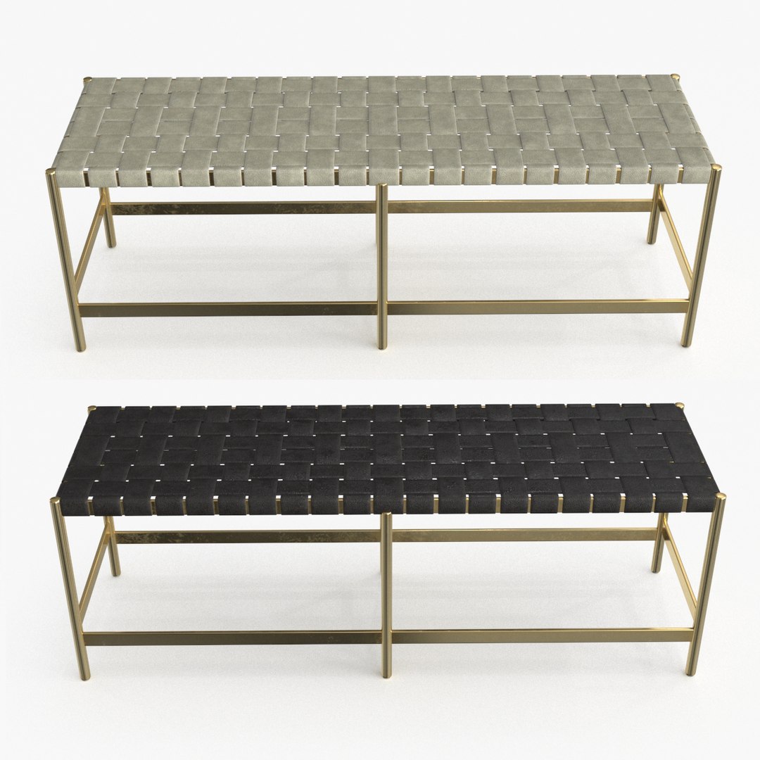 Woven Leather Upper Bench 3D model - TurboSquid 2128775